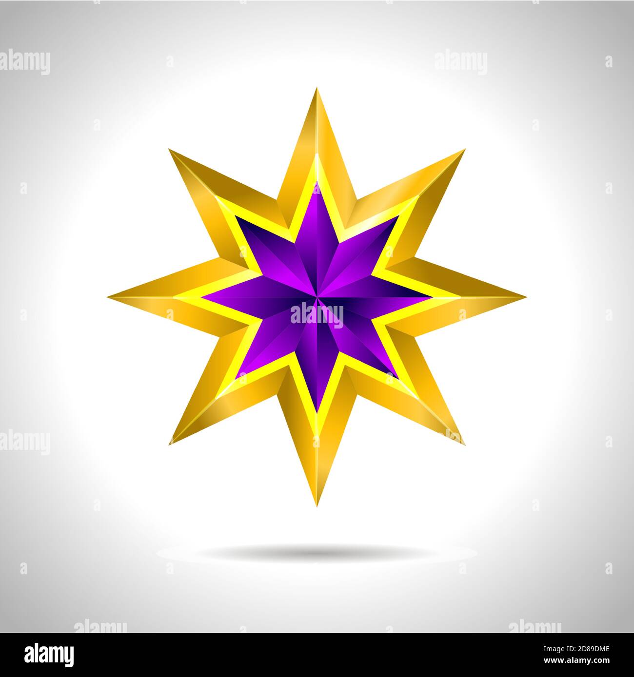 Cartoon illustration shiny gold star hi-res stock photography and ...