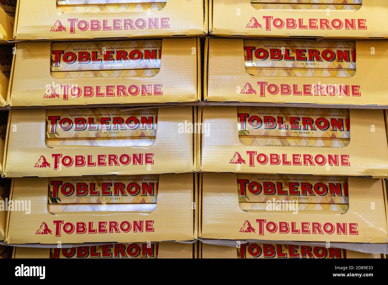 Toblerone box hi-res stock photography and images - Alamy