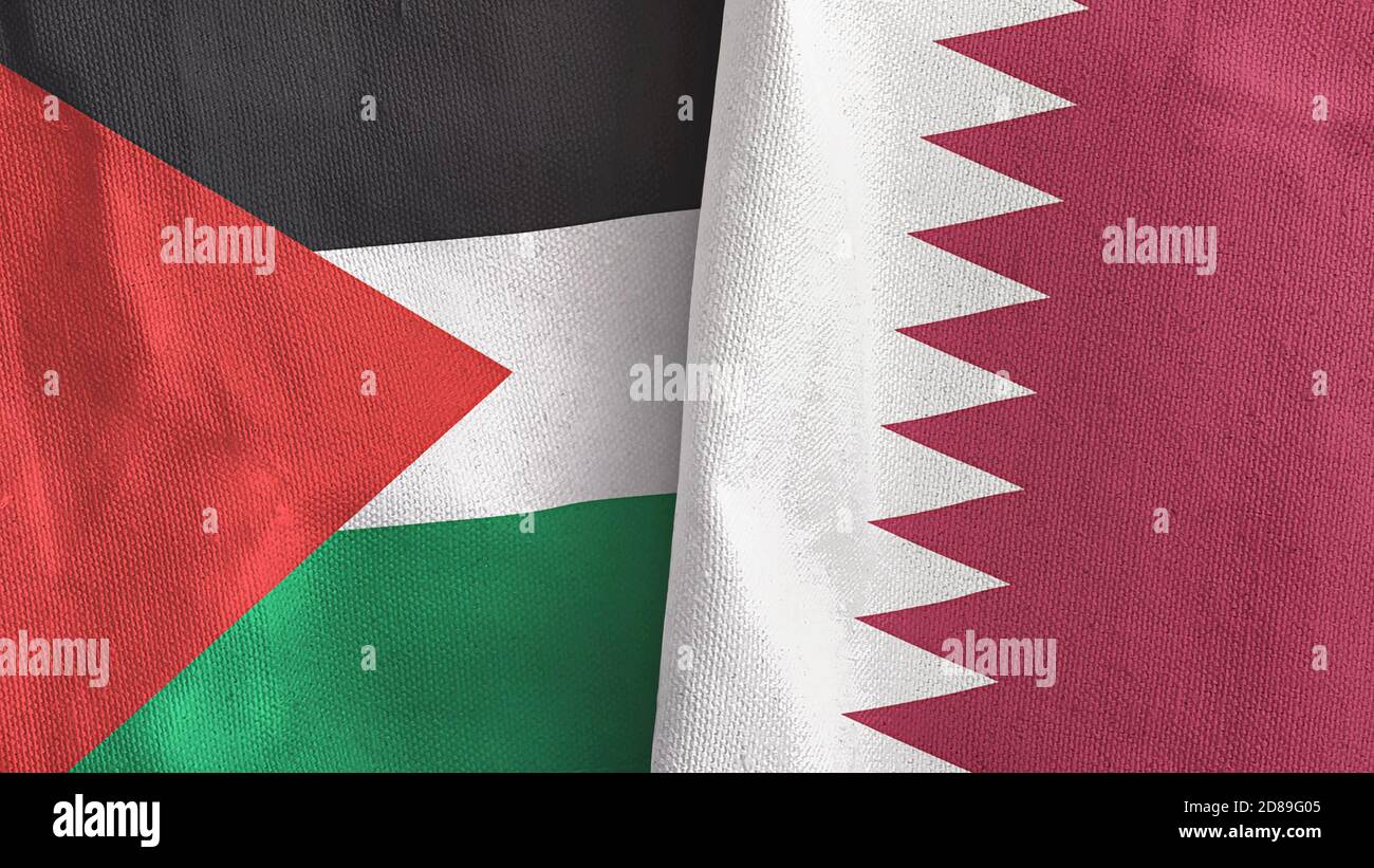 Palestine qatar flag hi-res stock photography and images - Alamy