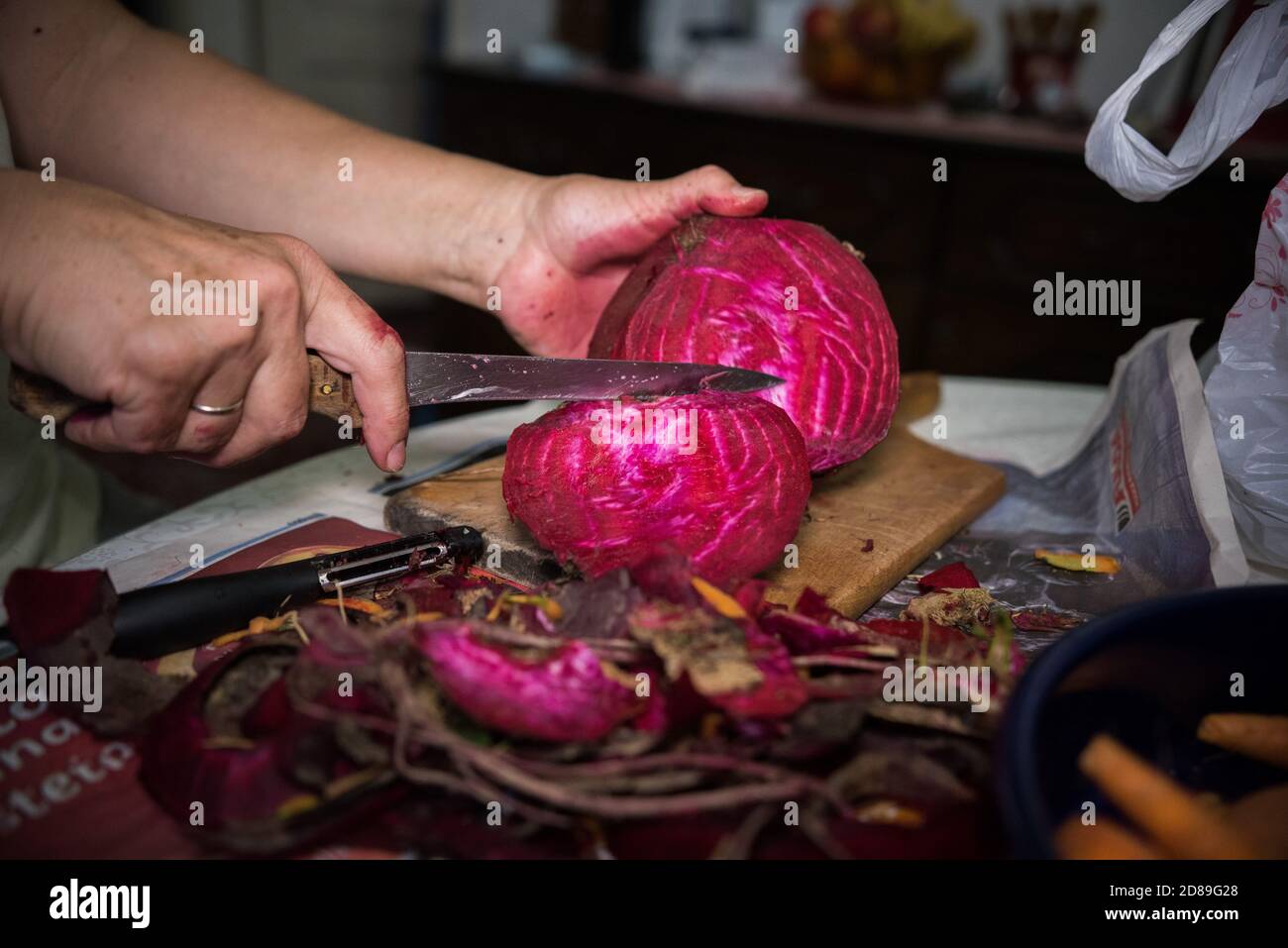 Kitchen messy worktop hi-res stock photography and images - Alamy