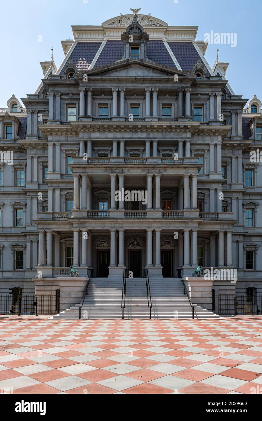 The elaborate French Second Empire facade of Alfred Mullet's Eisenhower ...