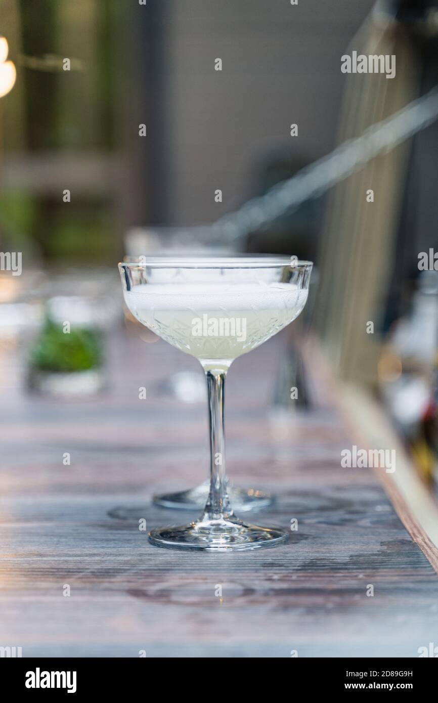 Close-up of two margarita cocktails on a bar counter Stock Photo - Alamy