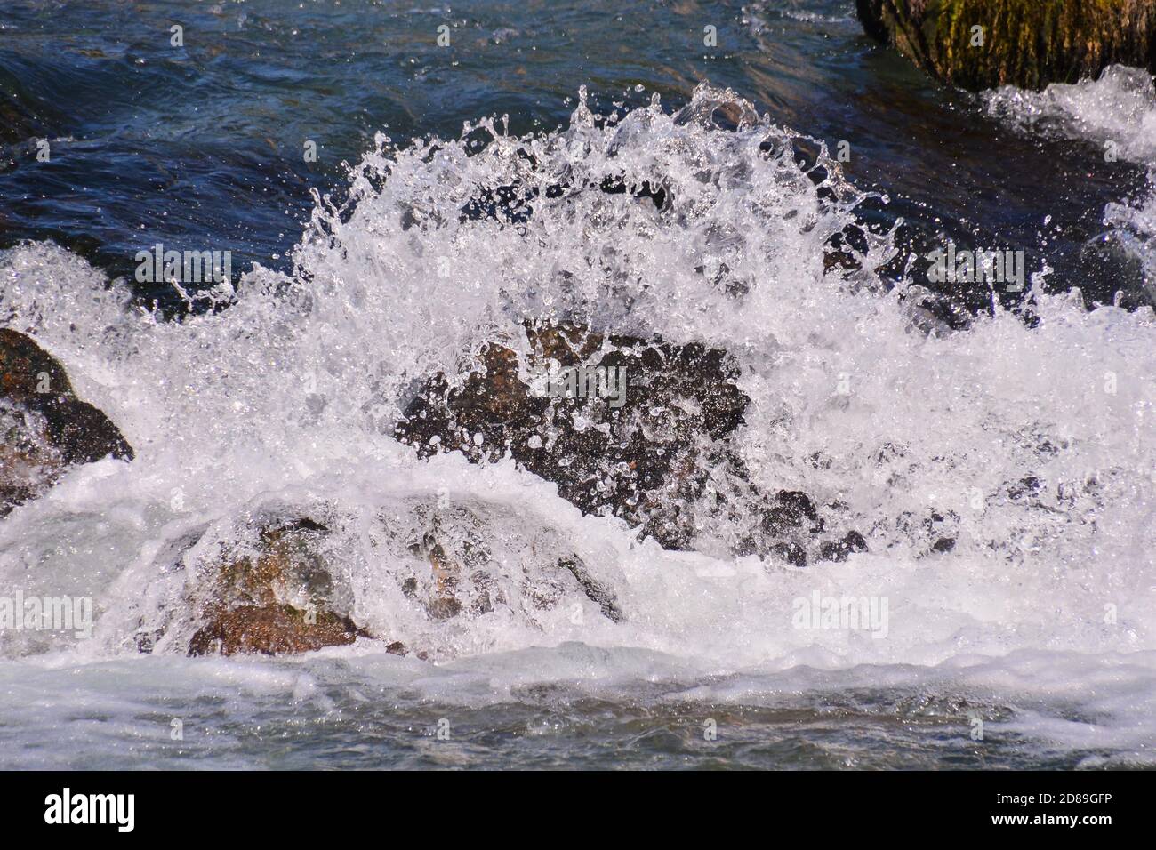 Water Splash Waterfall Stock Photo - Alamy