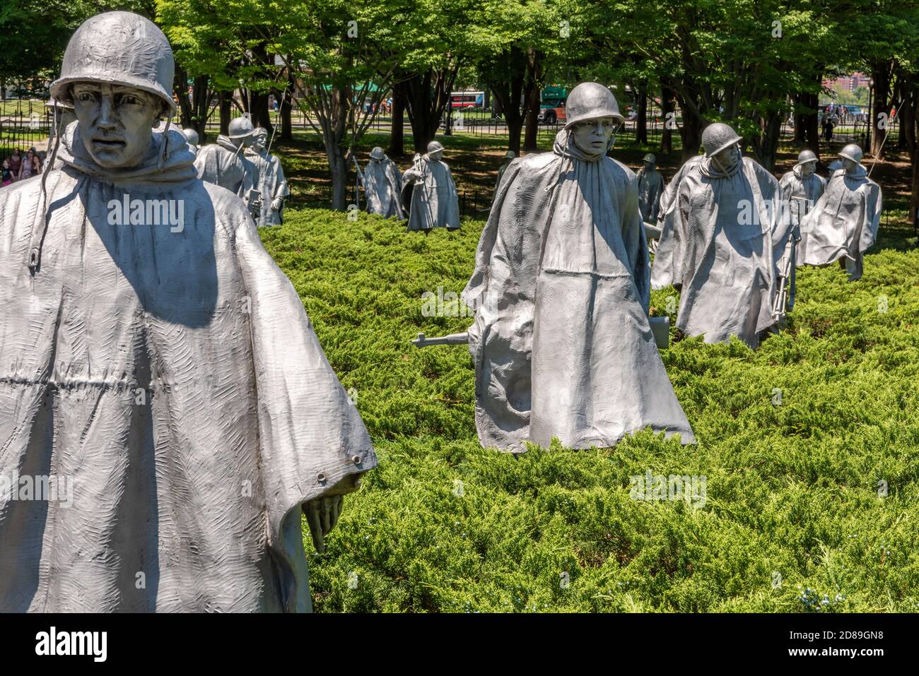 Frank Gaylord's statues of an advance party making its way through the ...