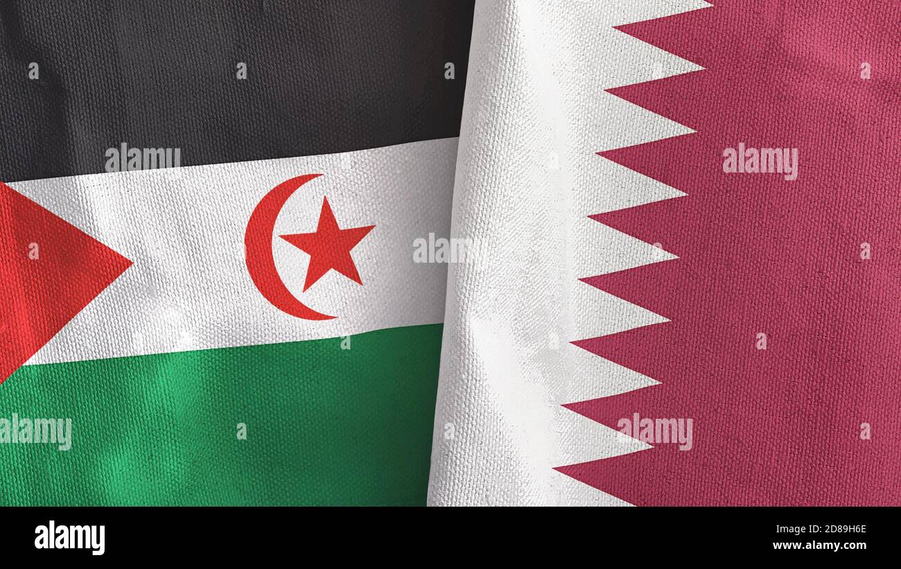 Qatar western sahara flag hi-res stock photography and images - Alamy