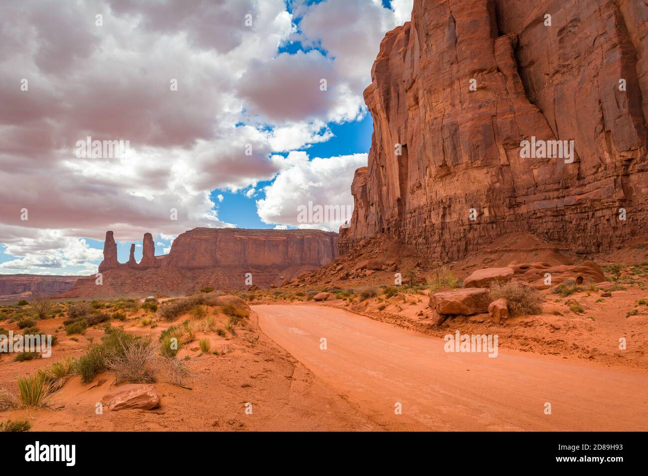 Big red rocks of Monument Valley. Navajo Tribal Park landscape, USA ...