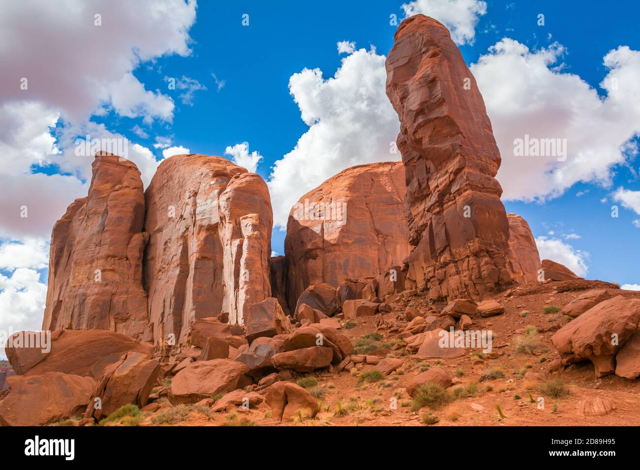 Big red rocks of Monument Valley. Navajo Tribal Park landscape, USA ...