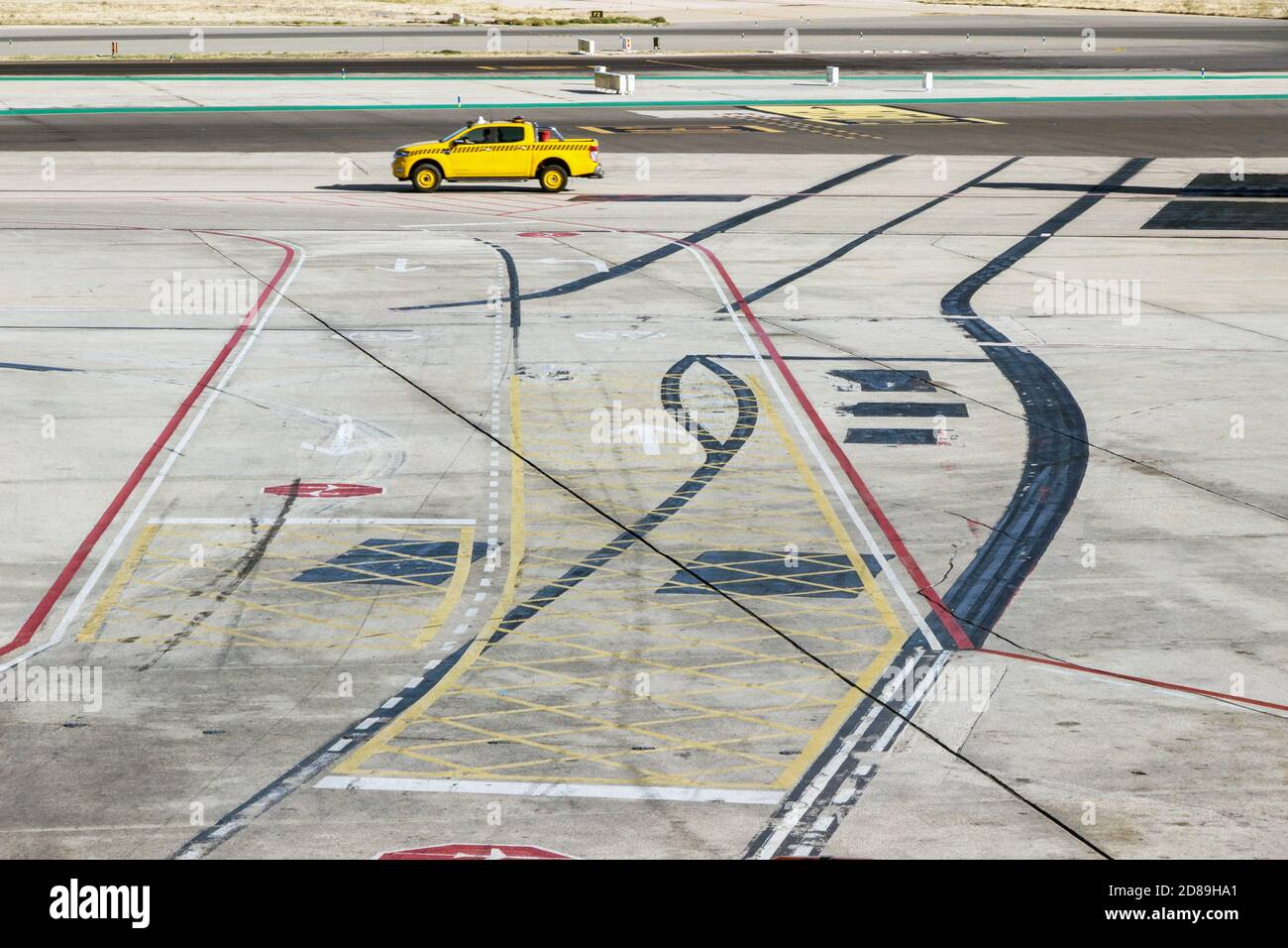 marking and signs on ground on airfield Stock Photo - Alamy