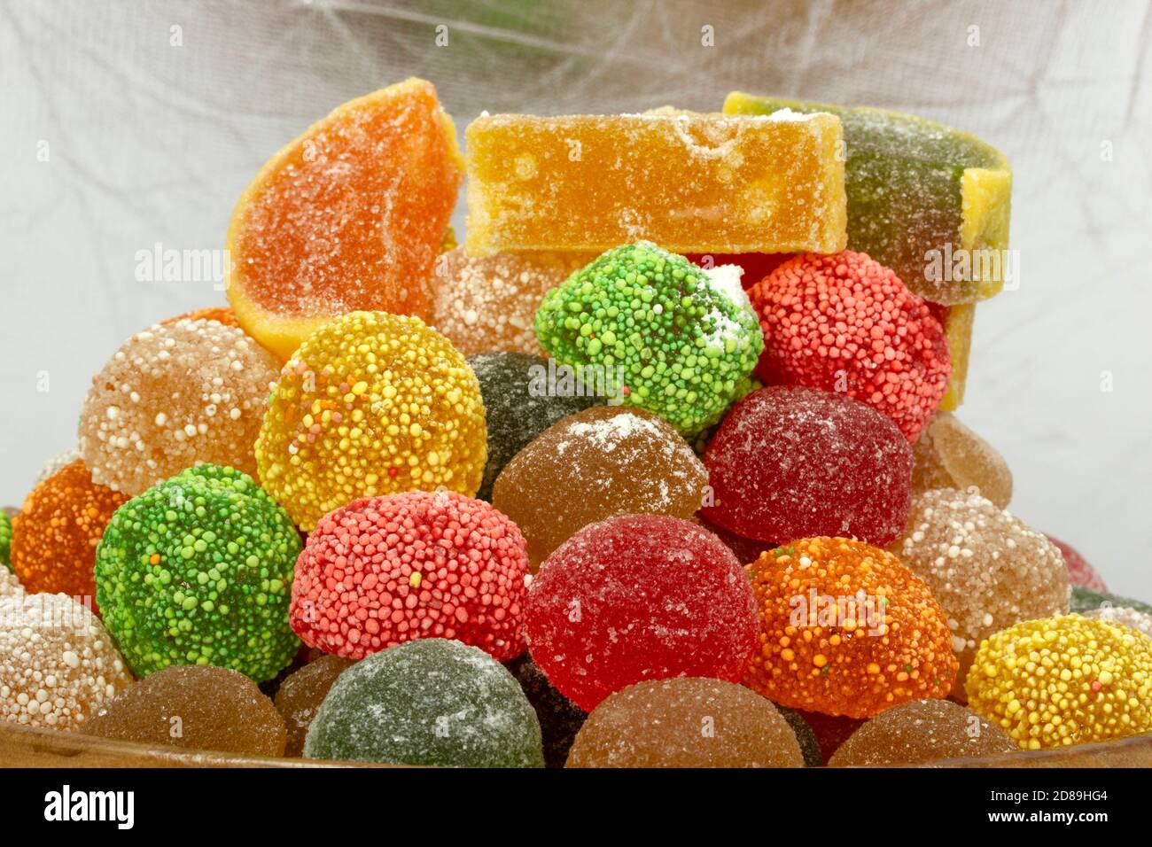 Sweet dessert colorful fruit jelly candy Stock Photo - Alamy