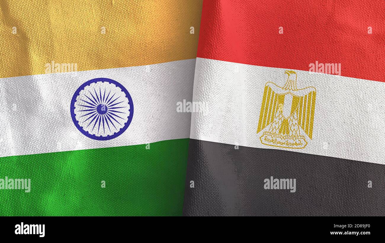 India egypt flag hi-res stock photography and images - Alamy