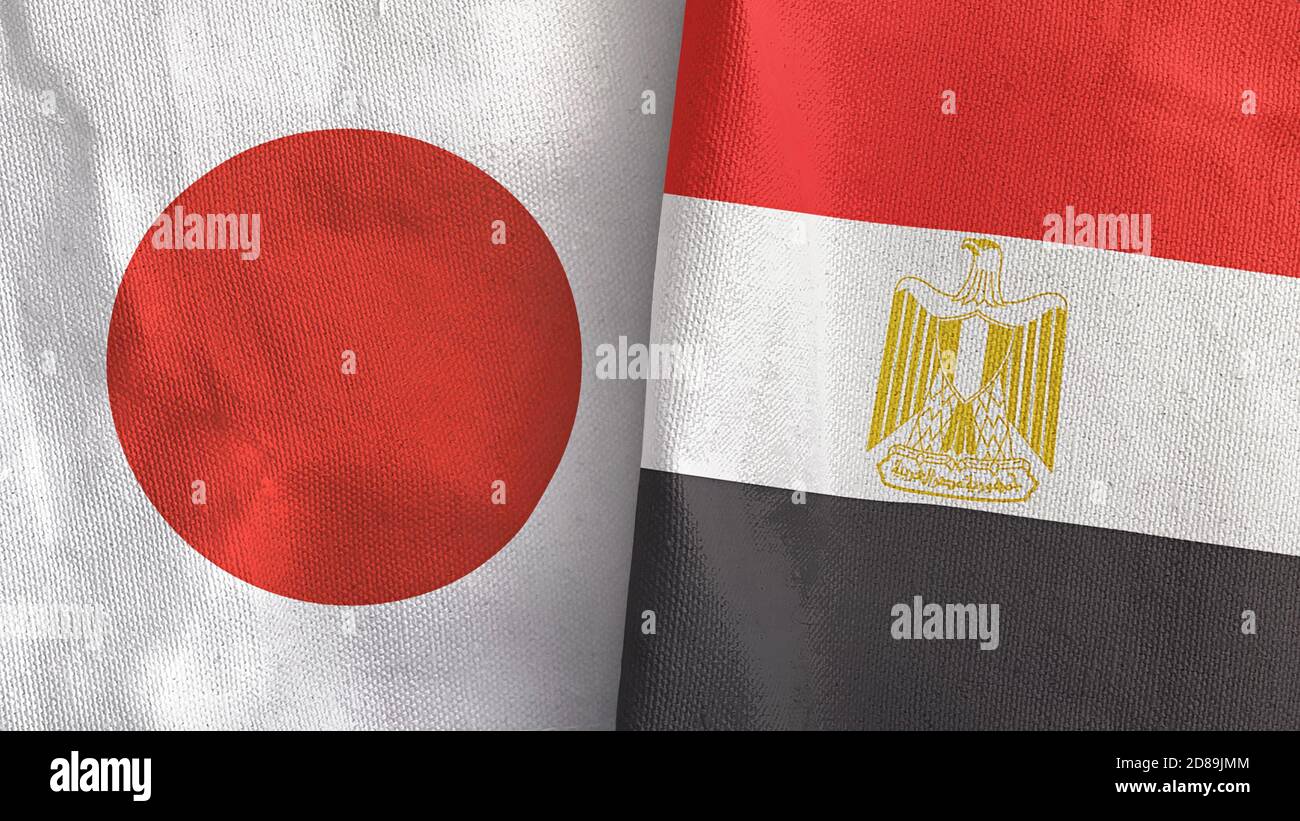 Japan egypt flag hi-res stock photography and images - Alamy