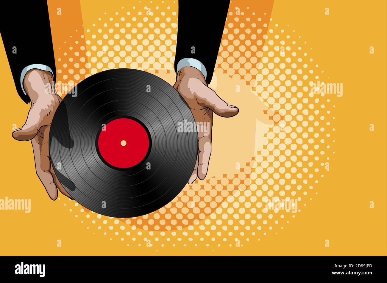 Vinyl record lp vintage Stock Vector Images - Alamy