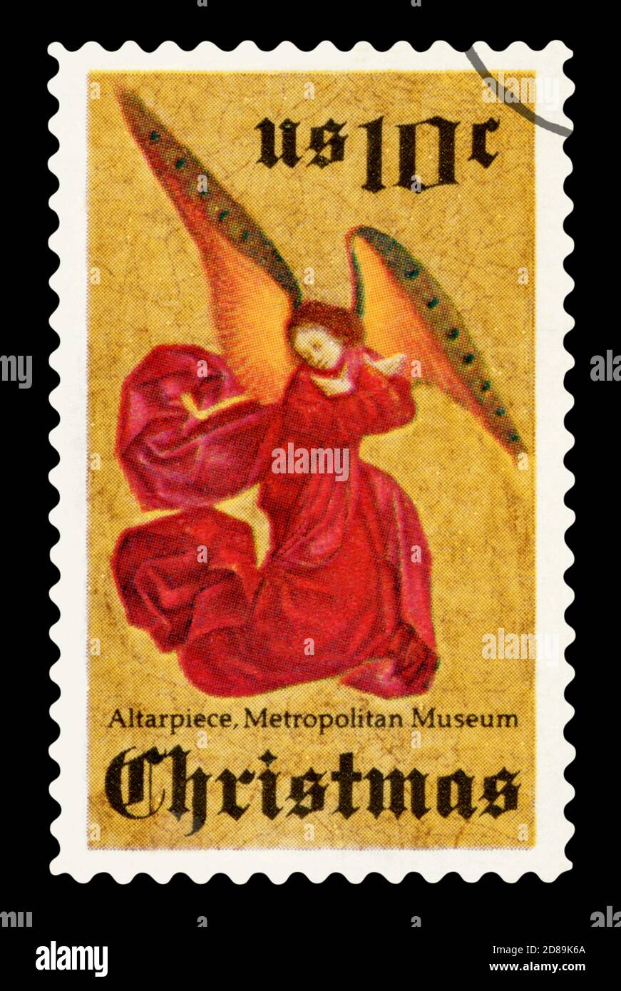 Us postage stamp christmas angel hi-res stock photography and images ...