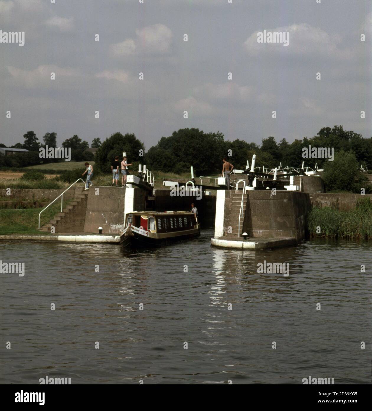 Leisure activity at Knowle Locks, Solihull Stock Photo - Alamy