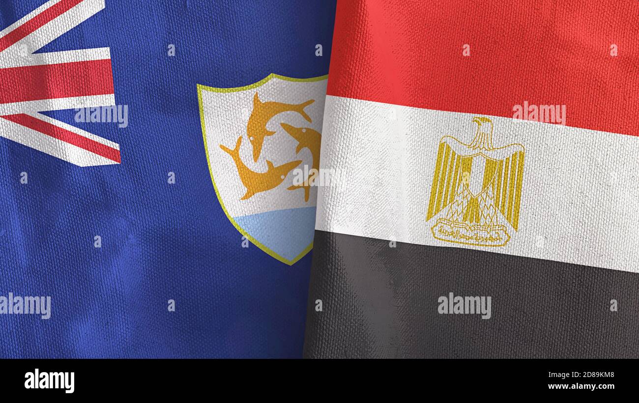 Egypt anguilla flag hi-res stock photography and images - Alamy