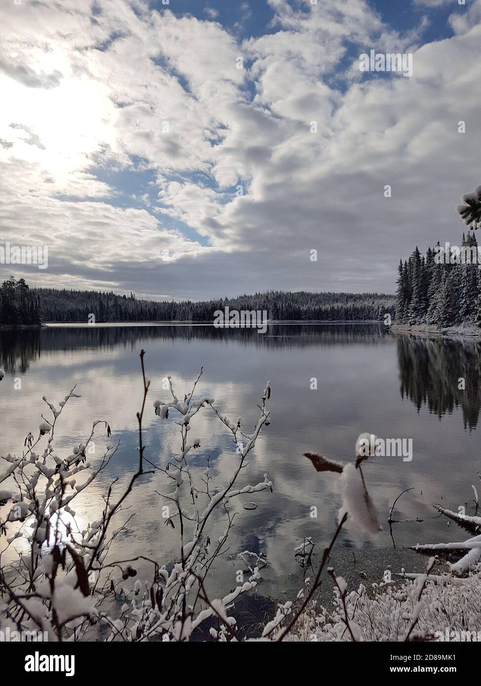 Northern Ontario early winter scenic Stock Photo - Alamy