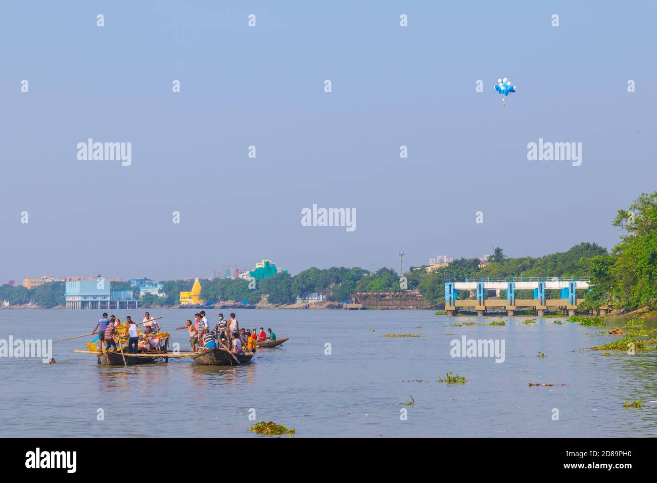 The artificial Neelkanth bird has been flown away while the idol is ...