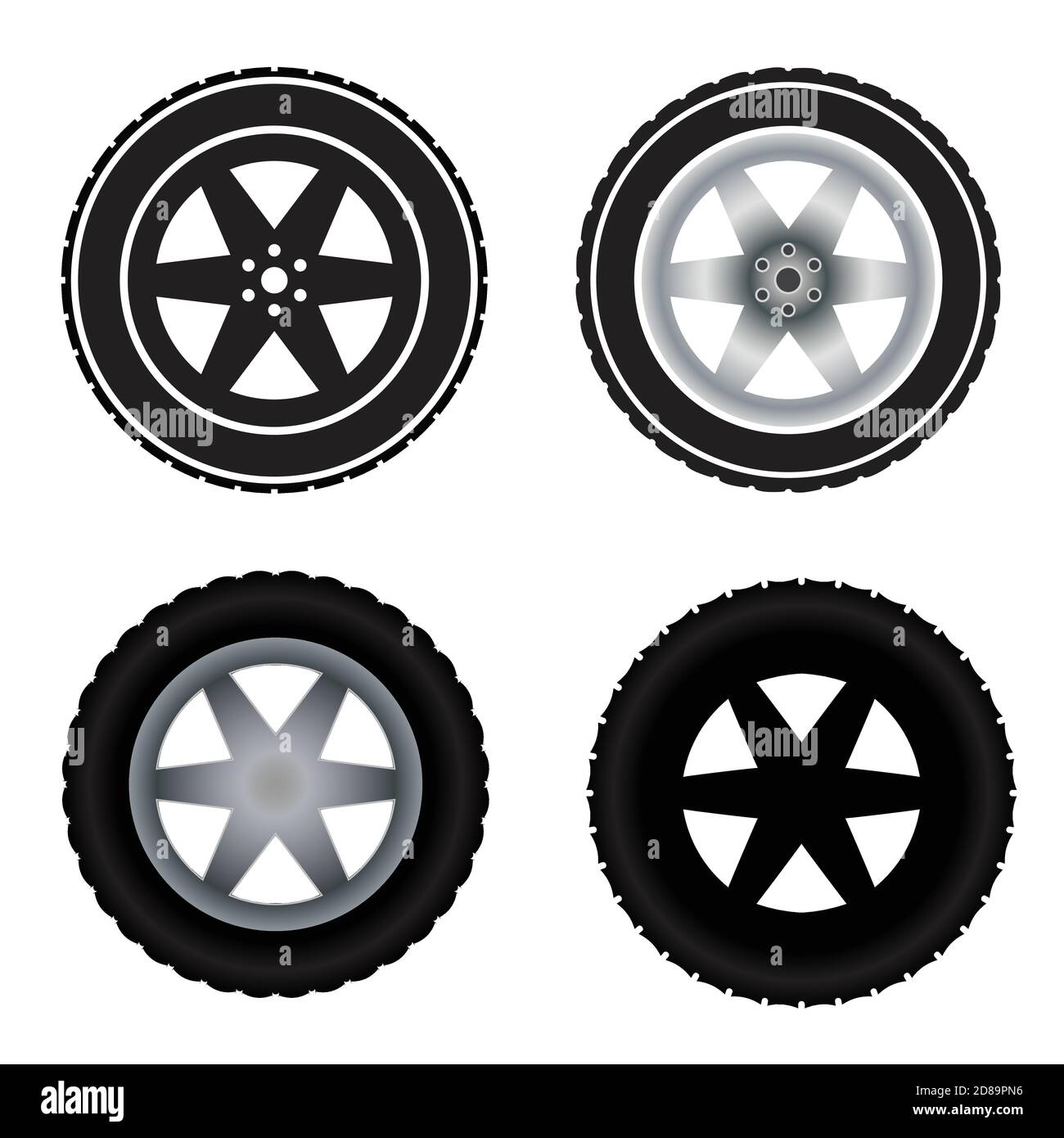 Car wheels different colors hi-res stock photography and images - Alamy