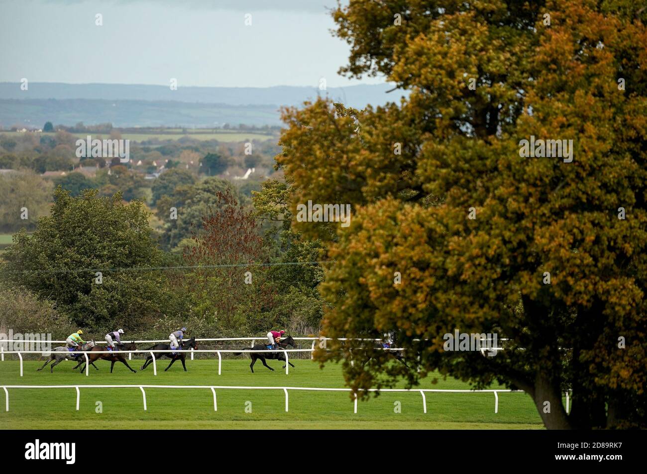 Action during The Summerfield Developments Novices' Hurdle at Taunton ...