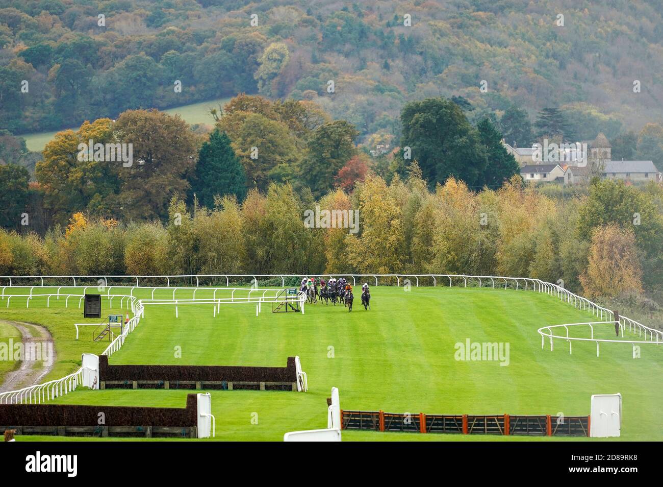 Action during The Summerfield Developments Novices' Hurdle at Taunton ...