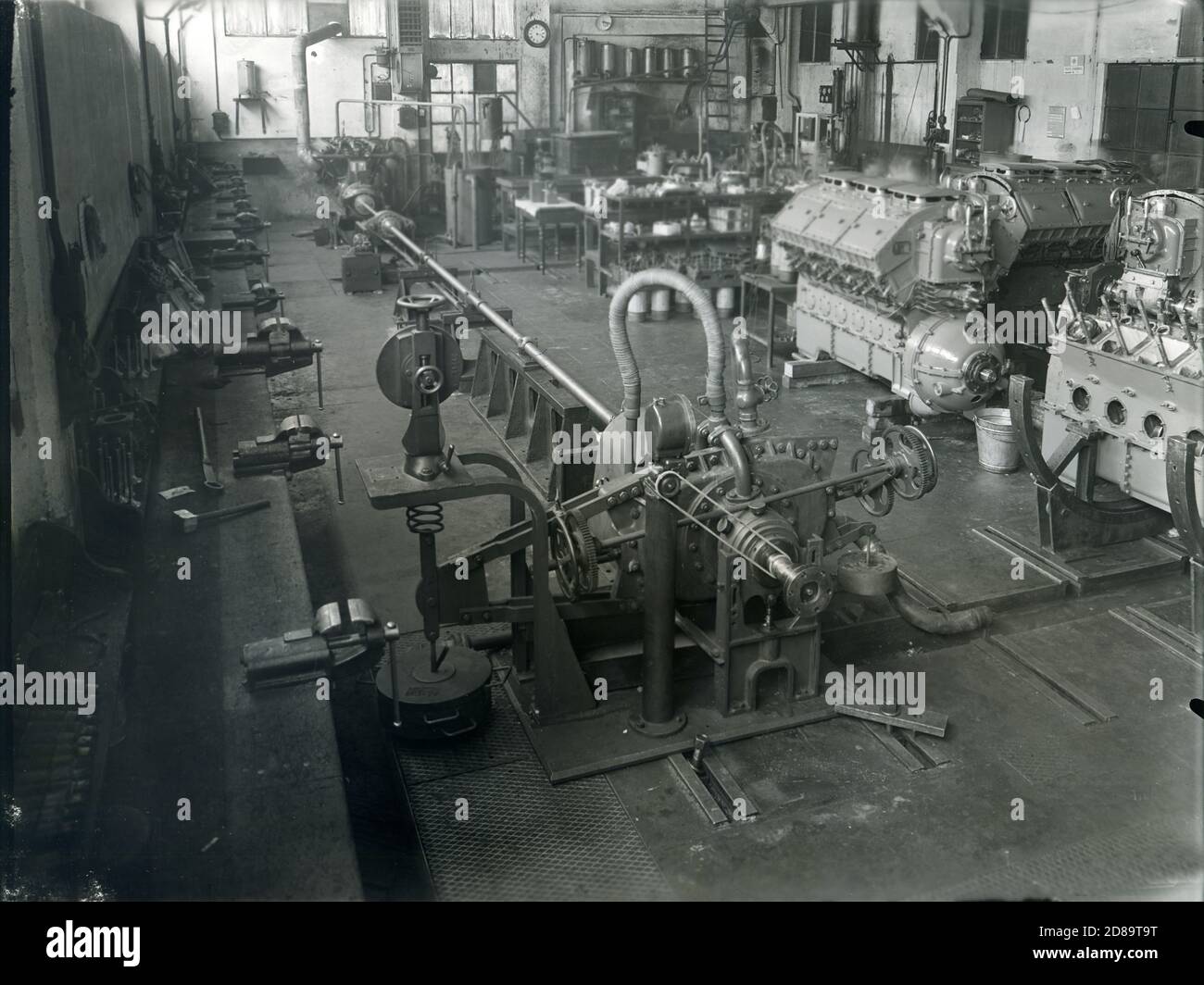 1930 - 40. Fiat - Ansaldo big motors factory. Torino, Italy Stock Photo ...