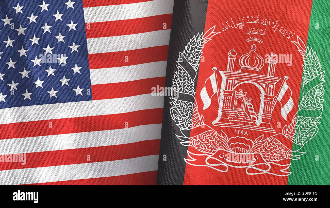 Usa vs afghanistan flags hi-res stock photography and images - Alamy
