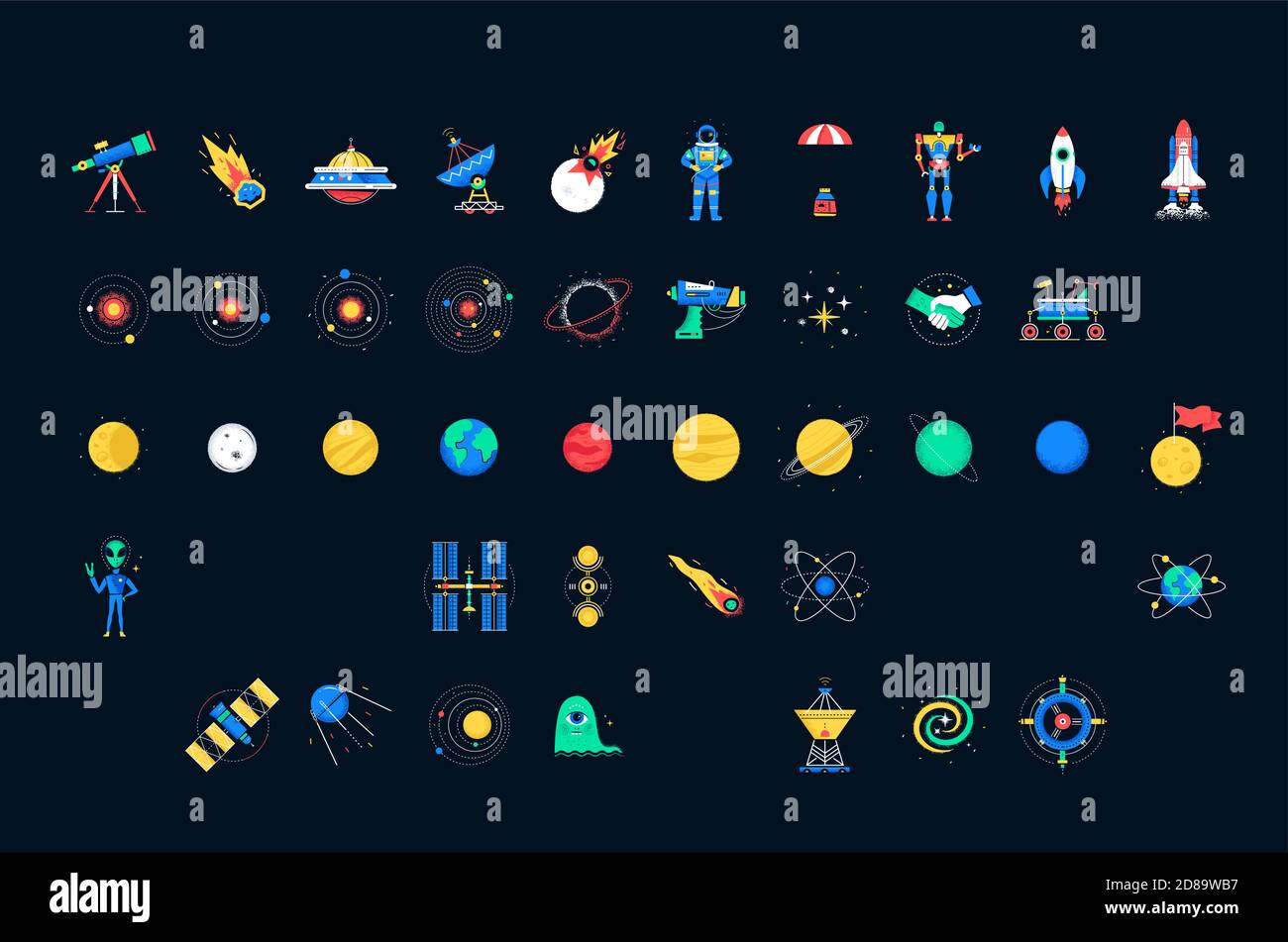 Moon colonization Stock Vector Images - Alamy