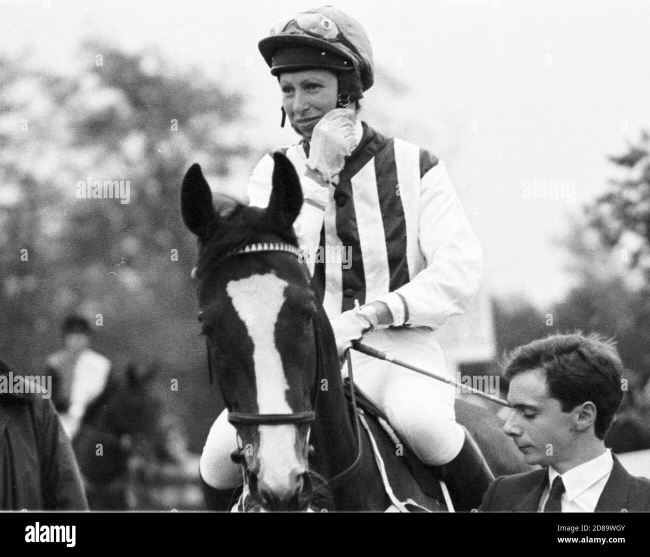 PRINCESS ANNE RIDES LITTLE SLOOP AT GOODWOOD RACES. 1984 Stock Photo ...