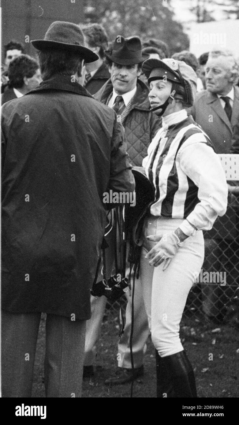 PRINCESS ANNE RIDES LITTLE SLOOP AT GOODWOOD RACES. 1984 Stock Photo ...