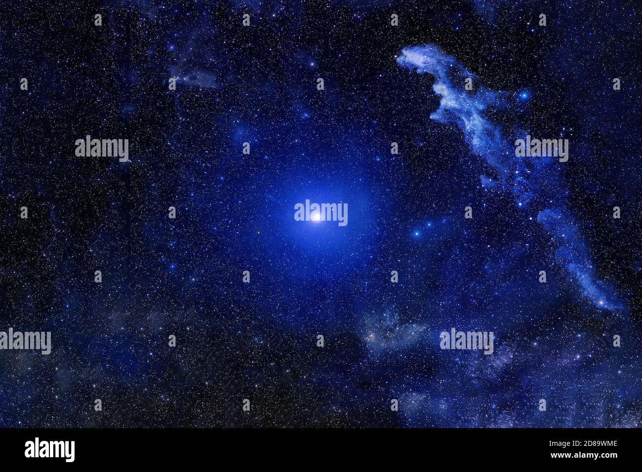 Beautiful blue galaxy in deep space. Elements of this image furnished ...