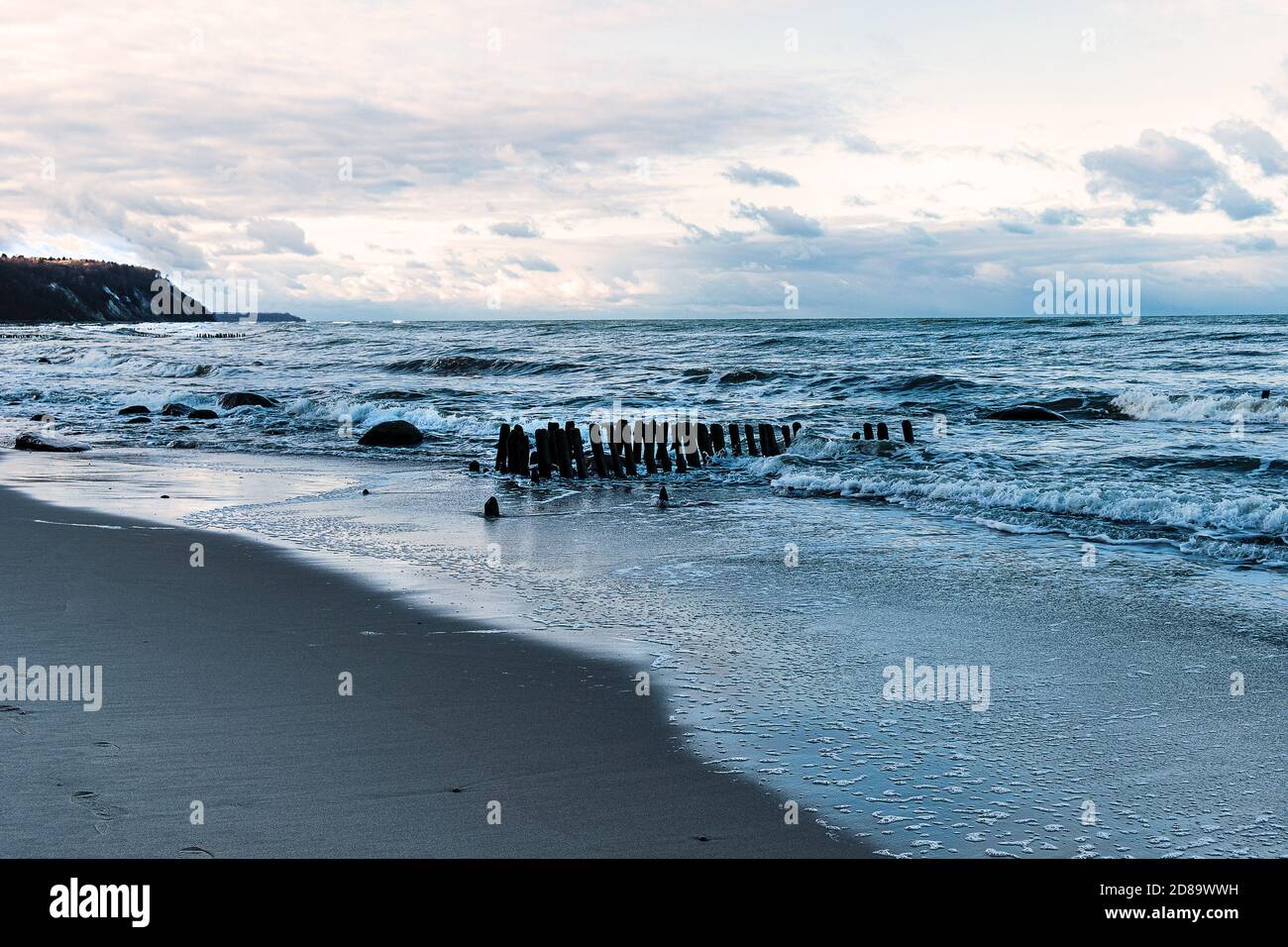 Baltic sea storm Stock Photo - Alamy