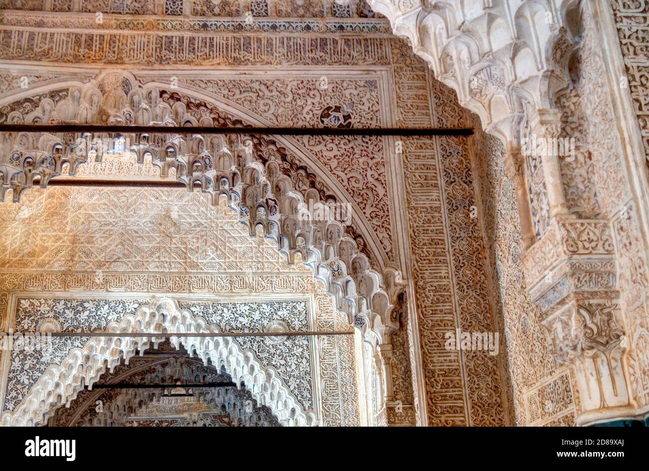 Interior detail of the Alhambra Palace, HDR Image Stock Photo - Alamy