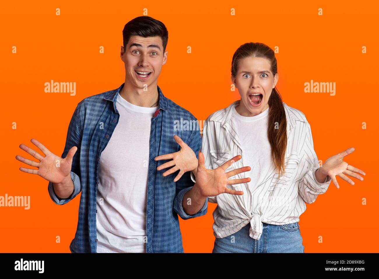 Natural emotions of shock and surprise of people Stock Photo - Alamy