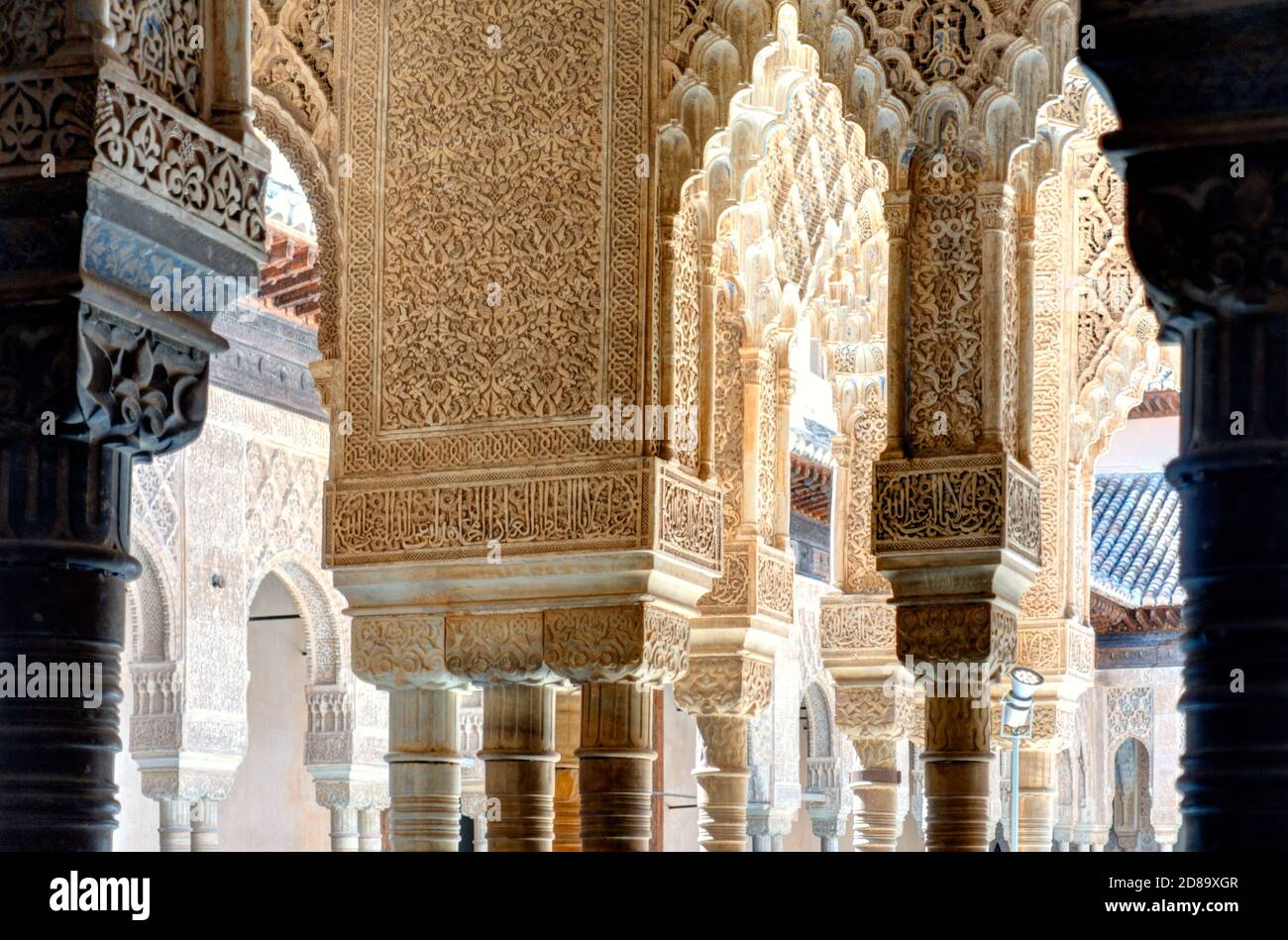 Interior detail of the Alhambra Palace, HDR Image Stock Photo - Alamy