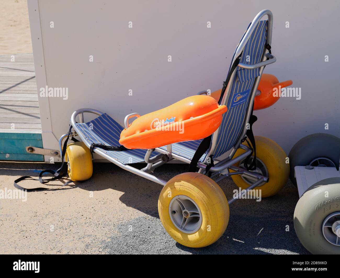 Arcachon , Aquitaine / France - 10 10 2020 : Mobi-chair beach chair for ...