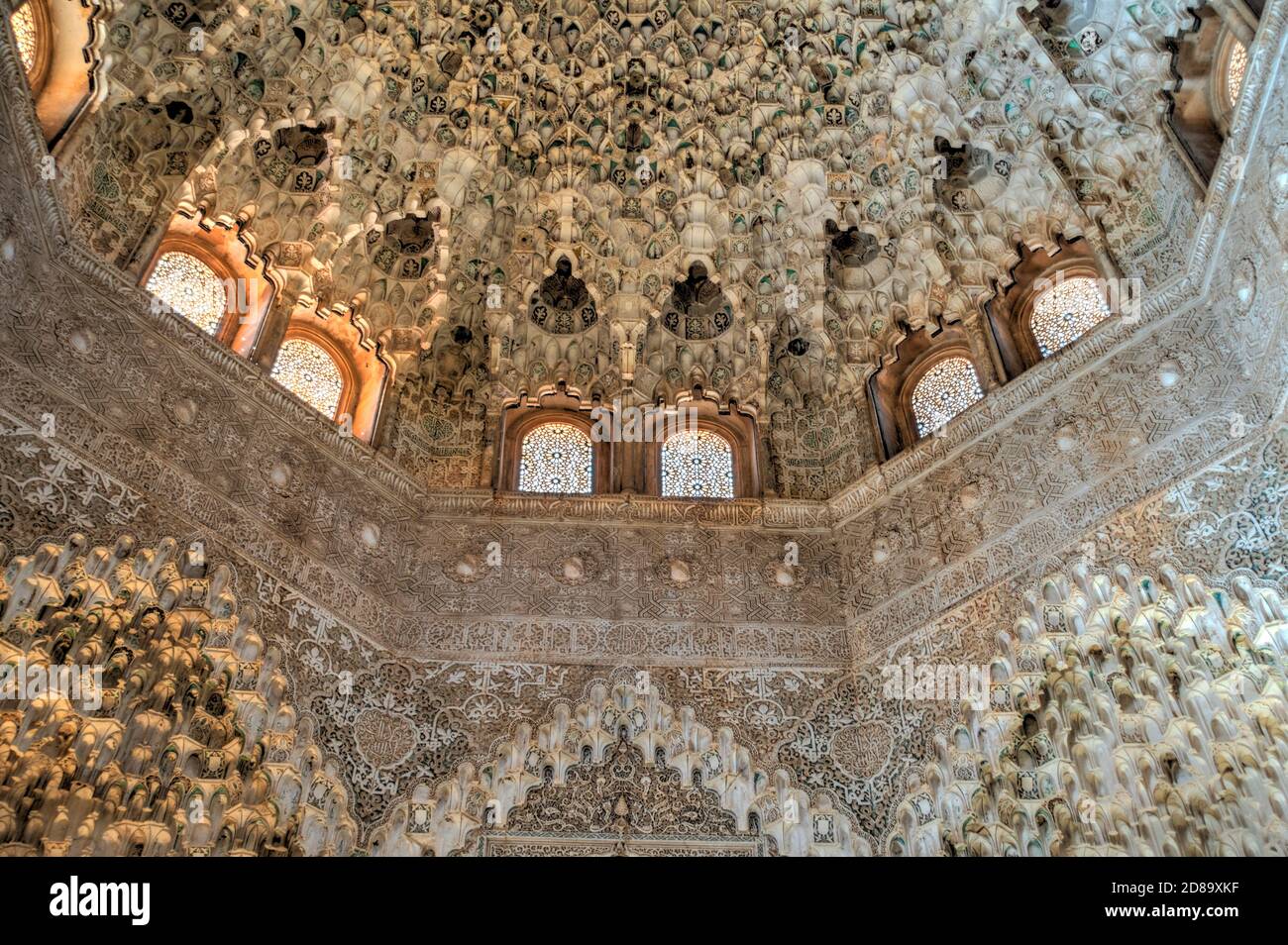 Interior detail of the Alhambra Palace, HDR Image Stock Photo - Alamy