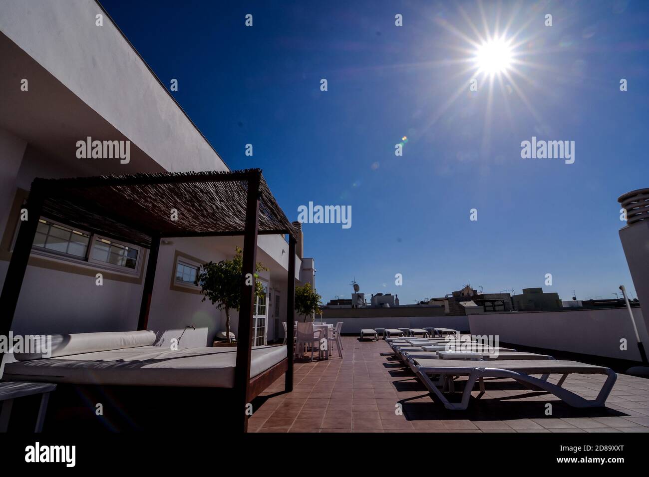 Balcony of a luxury hotel Stock Photo - Alamy