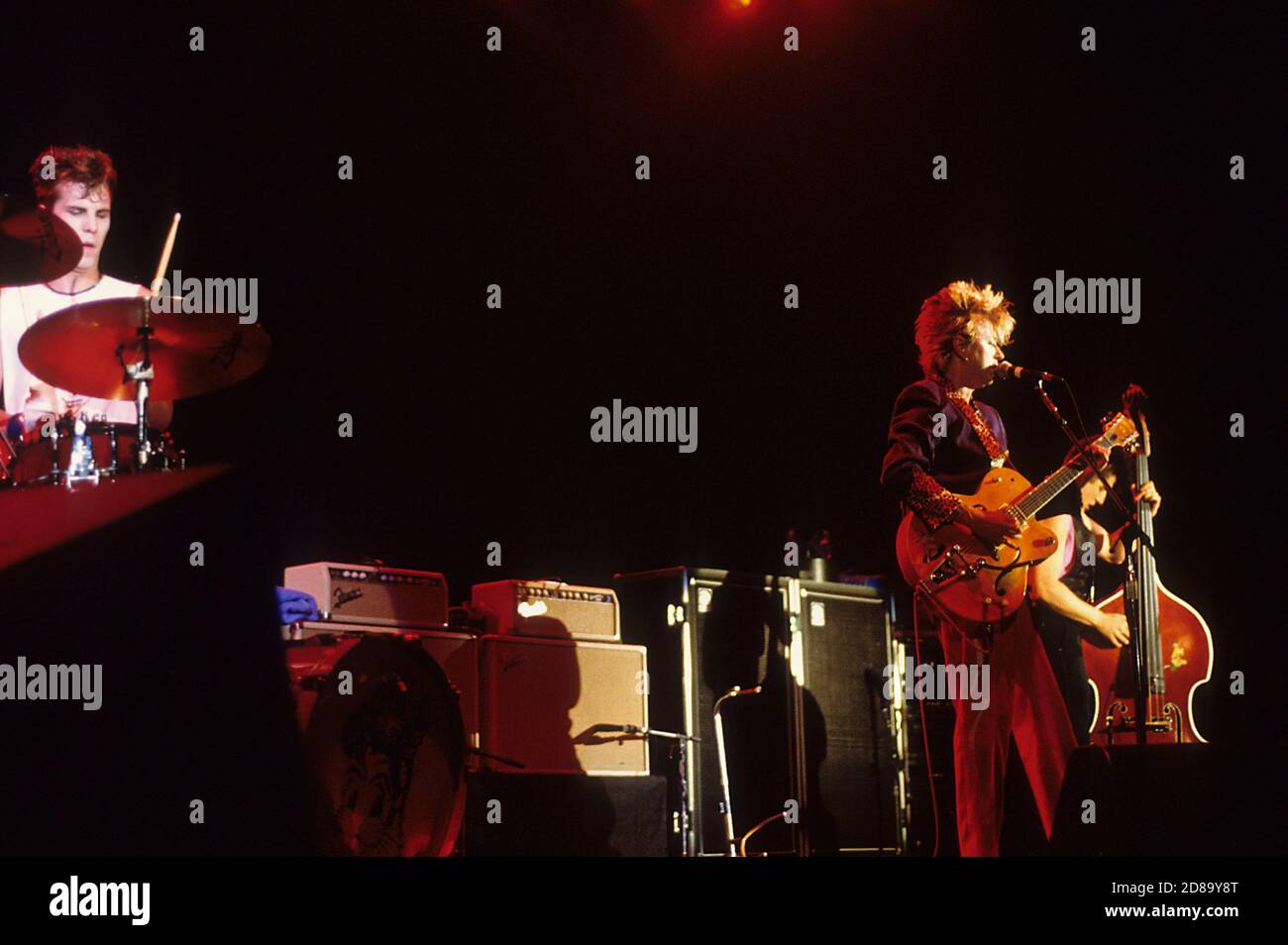 Slim Jim Phantom, Brian Setzer and Lee Rocker from the Stray Cats live ...