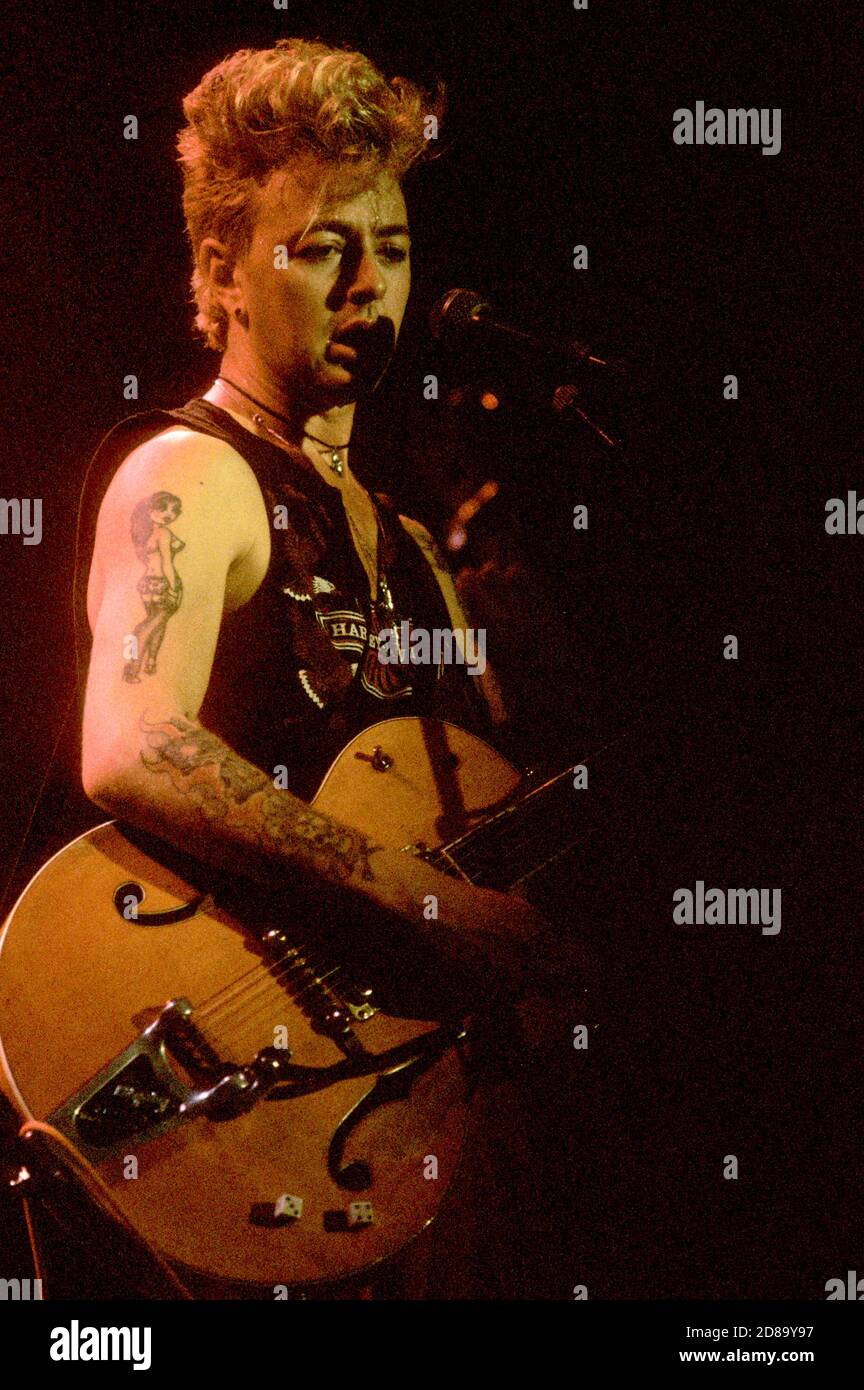 Brian Setzer from the Stray Cats live at Hammerswithh Odeon. London, 06 ...