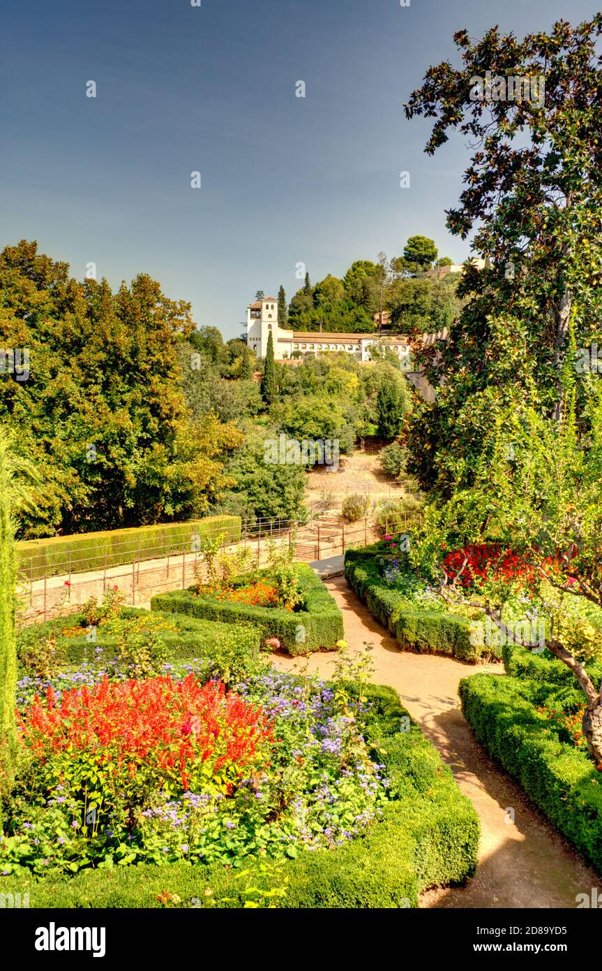 Gardens of the Alhambra Stock Photo - Alamy