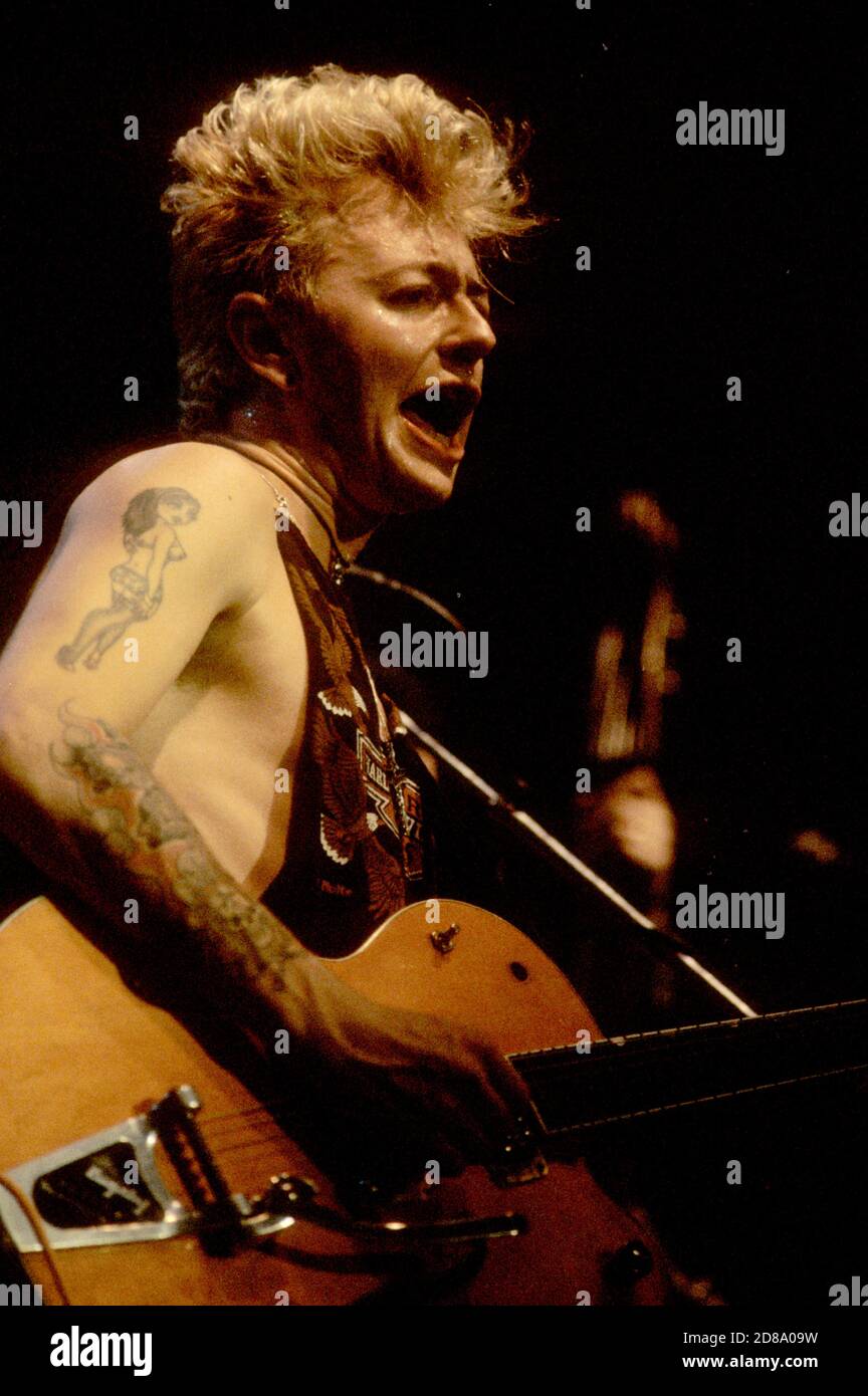 Brian Setzer from the Stray Cats live at Hammerswithh Odeon. London, 06 ...