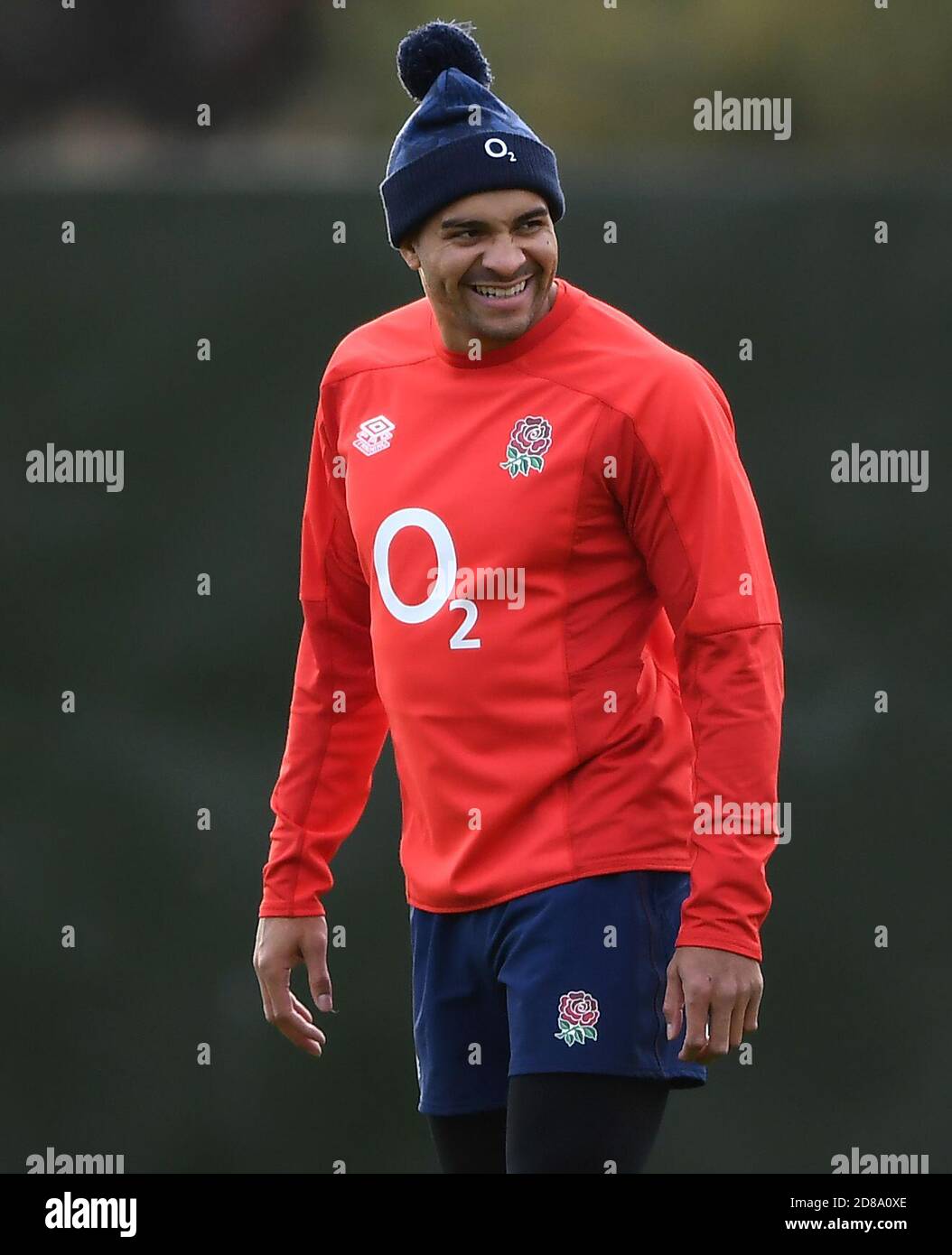 England's Jonathan Joseph during the training session at The Lensbury ...