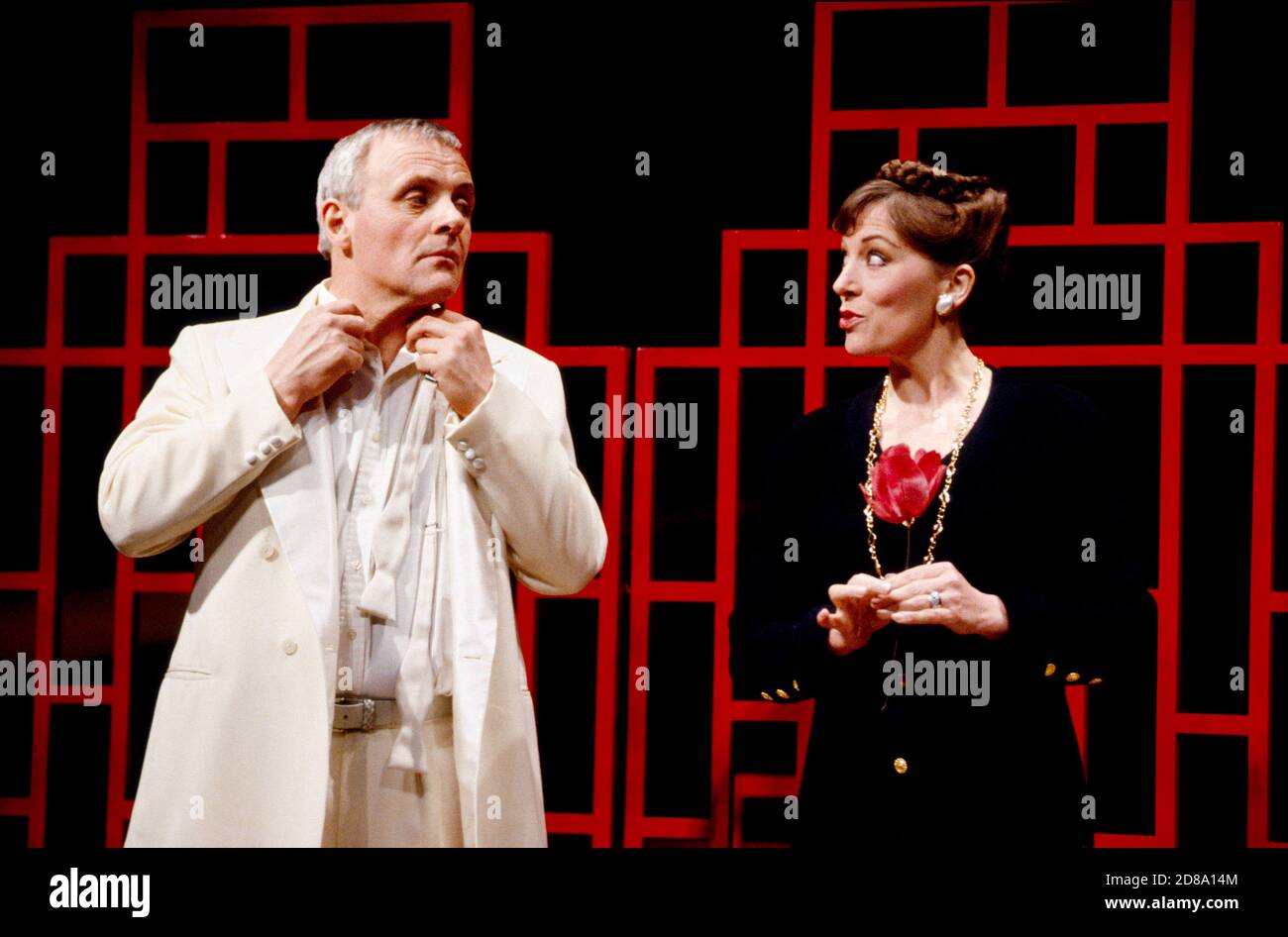 Anthony Hopkins (Rene Gallimard), Lynn Farleigh (Helga) in M. BUTTERFLY ...