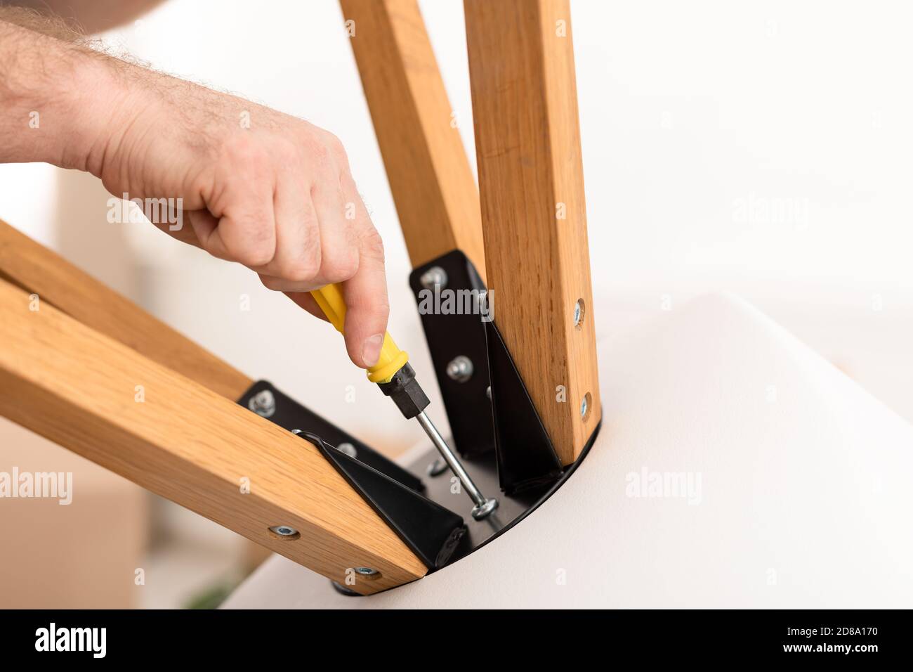 Carpenter making table using hi-res stock photography and images - Alamy