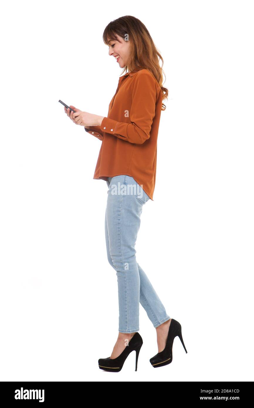 Woman face side profile Cut Out Stock Images & Pictures - Alamy