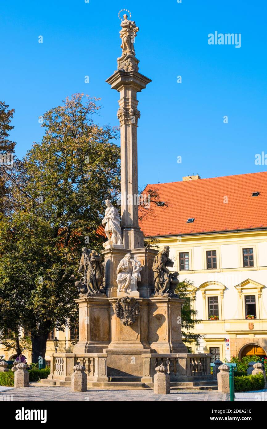 Mariánský morový sloup, Marian column, Hradčanské náměstí, Hradcany ...