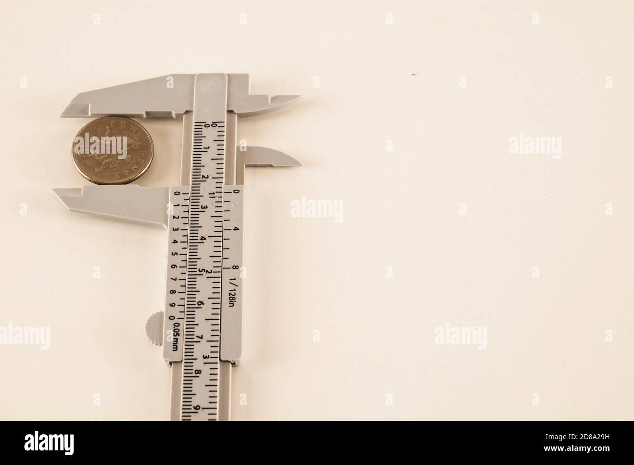 Close up image of Vernier Caliper Stock Photo - Alamy