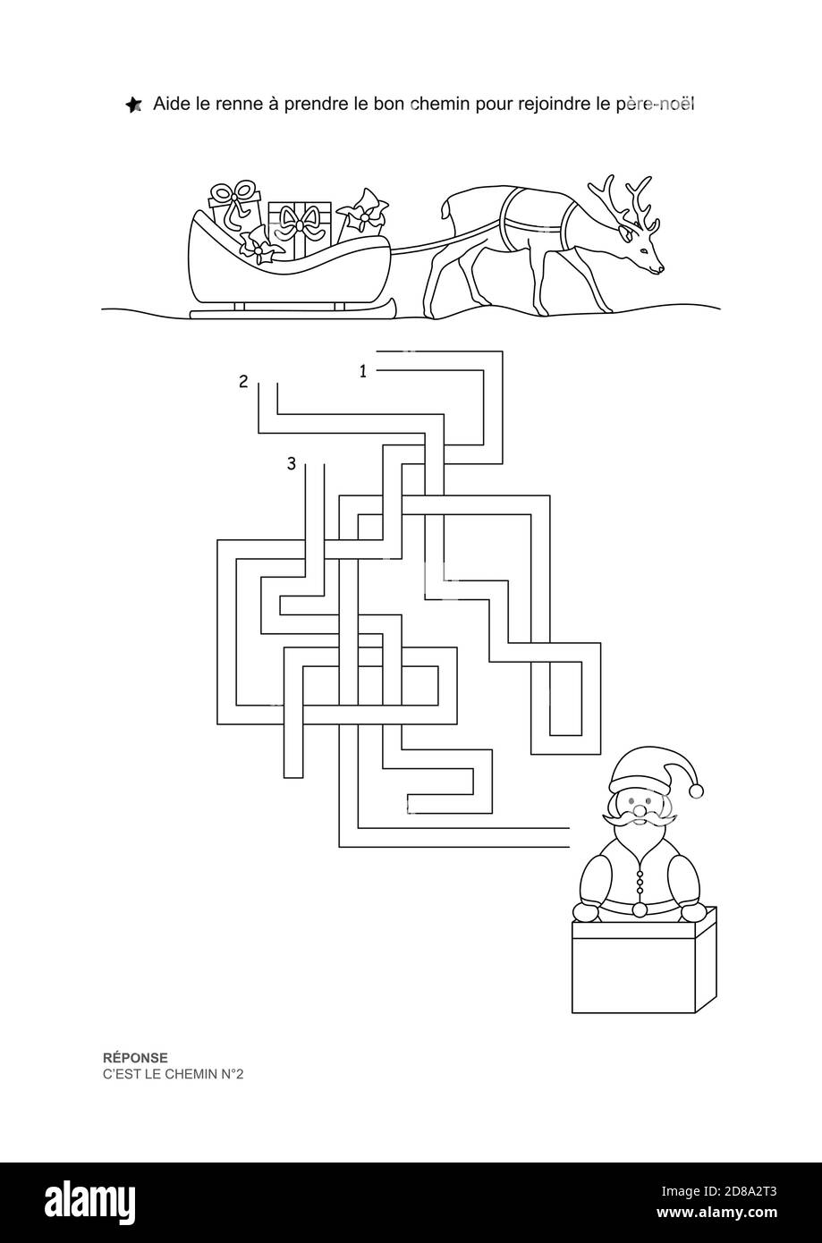 Santa help Stock Vector Images - Alamy