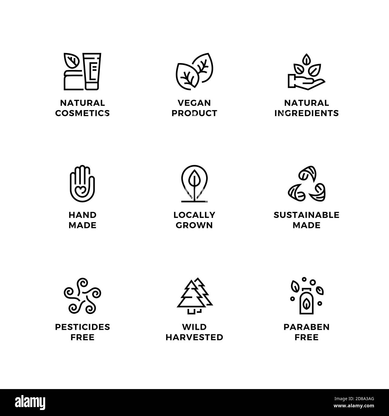 Vector set of design elements, logo design template, icons and badges ...