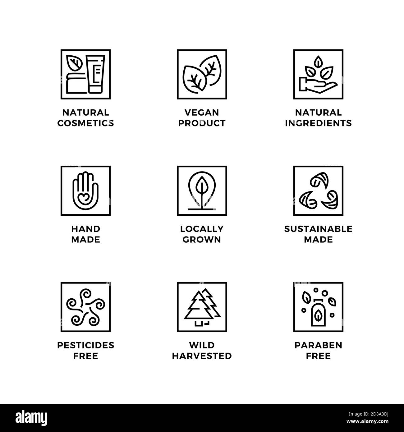 Eco packaging icon Black and White Stock Photos & Images - Alamy